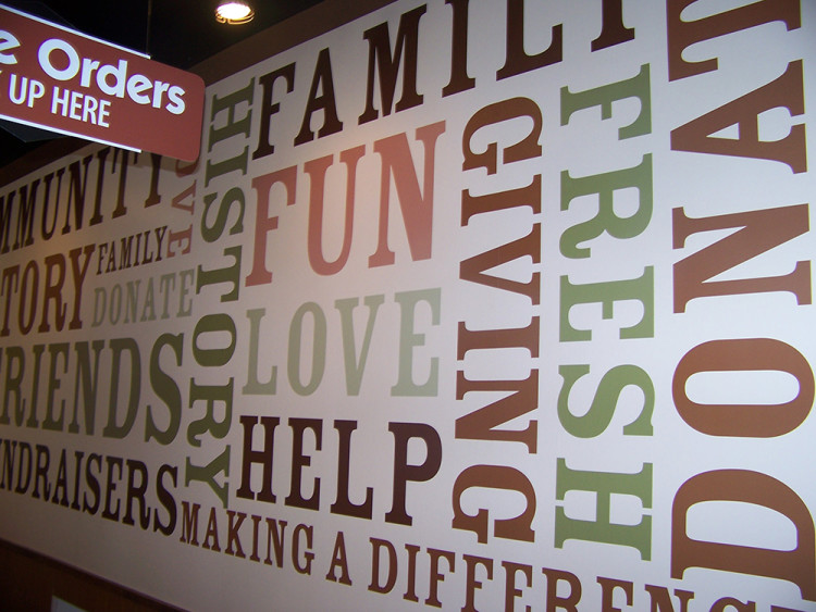 Retail graphics for walls in stores, malls & offices | AGRetail